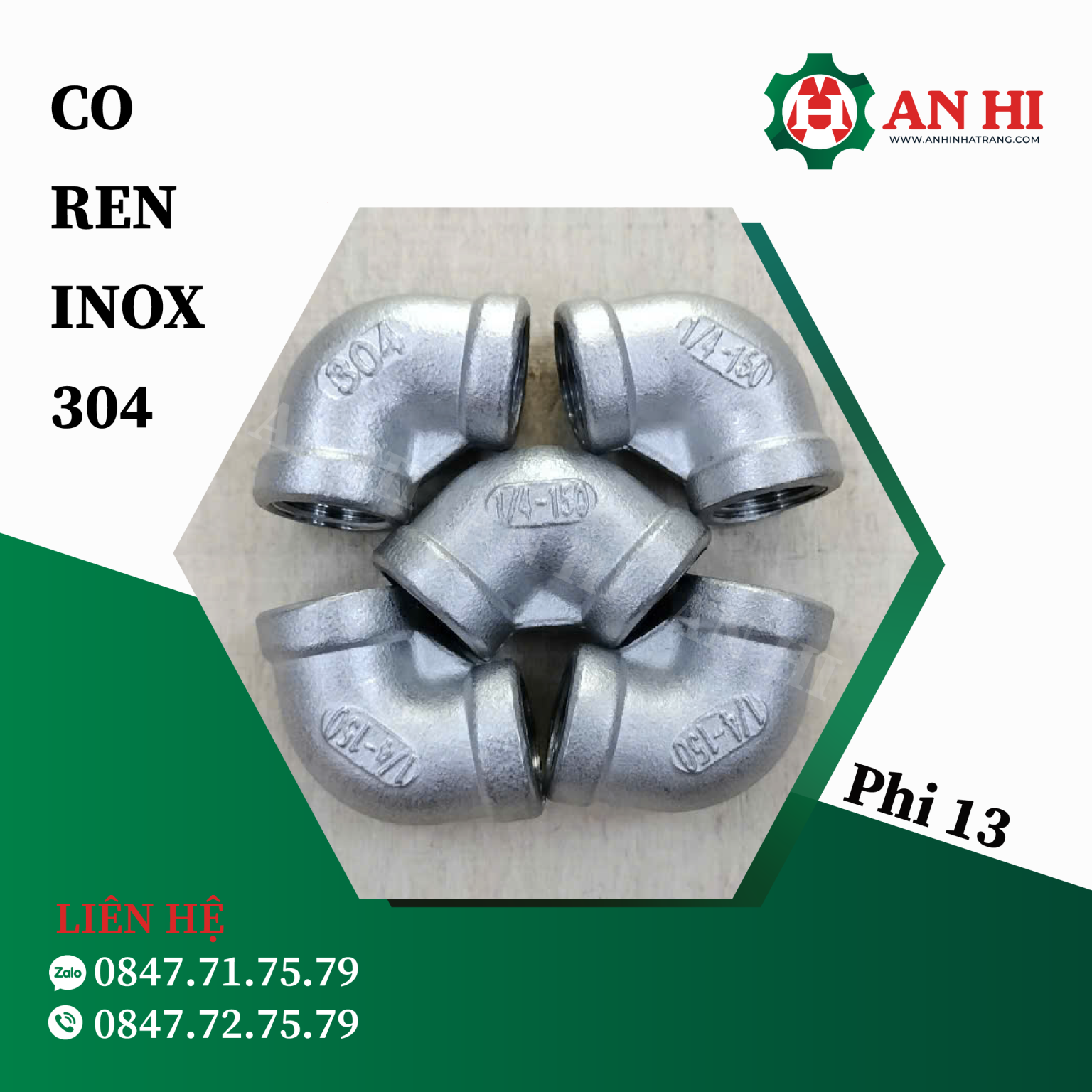 CO REN INOX 304 PHI 13 - An Hi