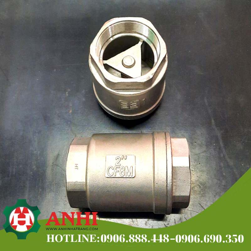 VAN 1 CHIỀU LÒ XO INOX 304 PHI 60 - An Hi